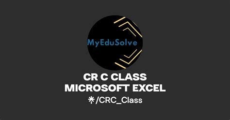 Cr C Class Microsoft Excel Linktree
