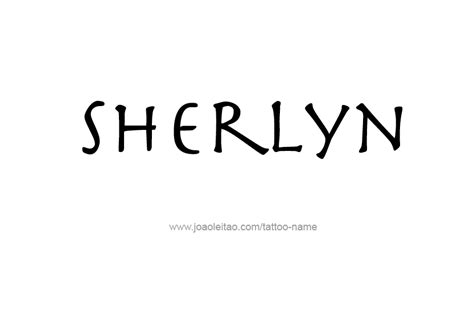 Sherlyn Name Tattoo Designs