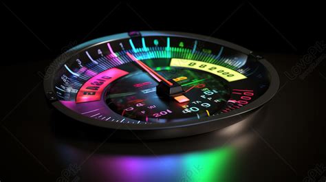 속도 측정 배경에 있는 다채로운 속도계 포인터 아이콘의 3d 그림 지시자 배경 3d 배경 포인터 배경 이미지 Hd 지시자 3d 포인터 배경 사진 무료 다운로드