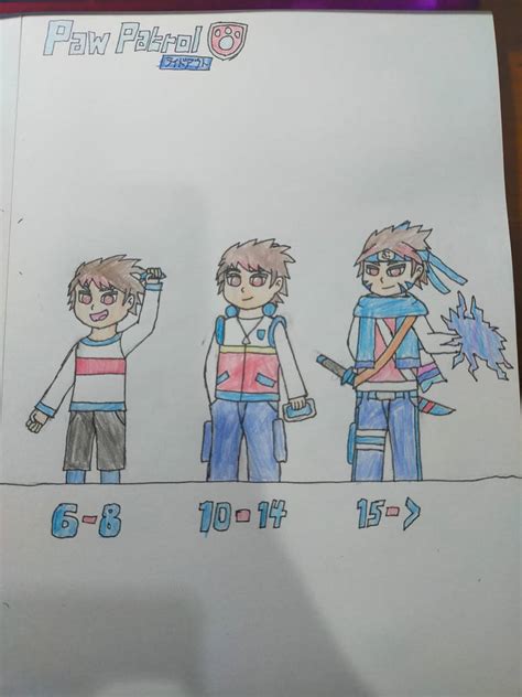 Paw Patrol Rideout Ryders Age Reference By Ryuko21981 On Deviantart