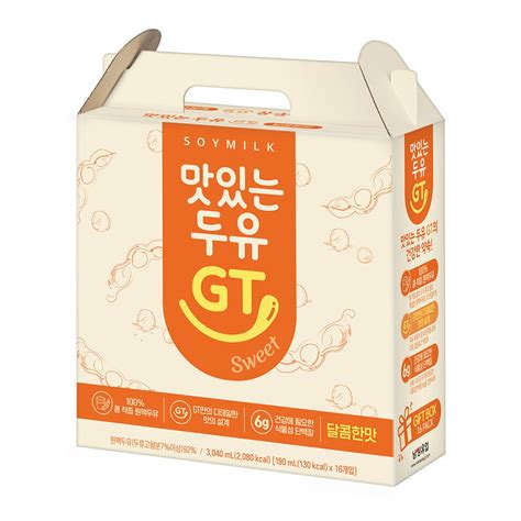 남양 맛있는두유gt 달콤한맛 190mlx16 배민 장보기∙쇼핑