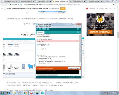 arduino leonardo micro atmega32u4 as gamepad game controller 8 steps instructables