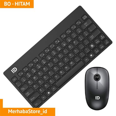Fd Wireless Keyboard Mouse Combo Ergonomis 2 4ghz G1500 Elektronik Komputer Lainnya Di