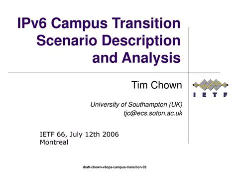 Ppt Ipv6 Campus Transition Scenario Description And Analysis
