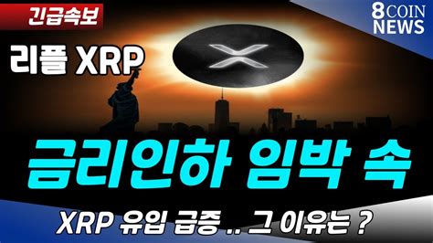 리플 긴급속보 금리인하 임박속에 Xrp 유입 급증 그 이유는 Youtube