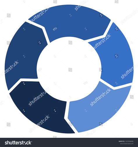 cycle arrow flow chart blue on stock vector royalty free 1523938406