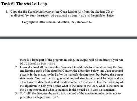 Solved Ask 1 The While Loop 1 Copy The File