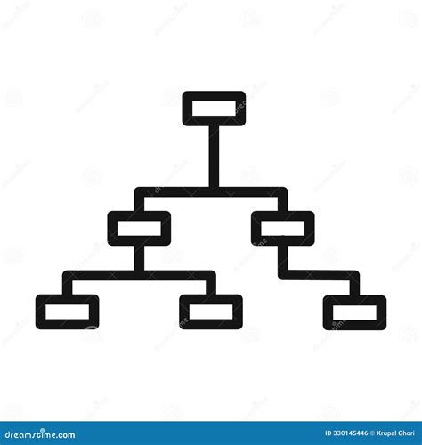 Tree Chart Icon Perfect For Organizational Structures Stock Vector