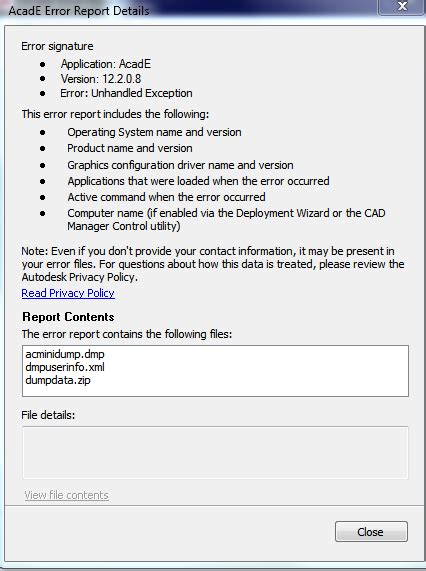 Autocad Errors Autodesk Community