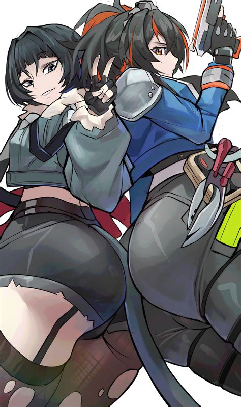 Jane Doe And Zhu Yuan Zenless Zone Zero Drawn By Funixd Danbooru