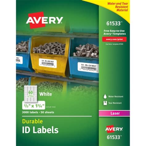 Avery Trueblock Id Label Ave61533