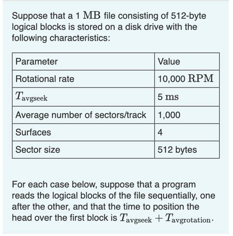Solved Suppose That A 1mb File Consisting Of 512 Byte
