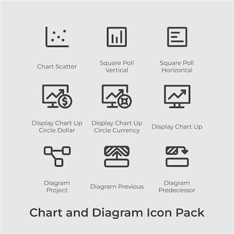 Premium Vector Chart And Diagram Icon Pack