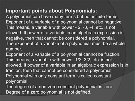 Polynomials Ppt