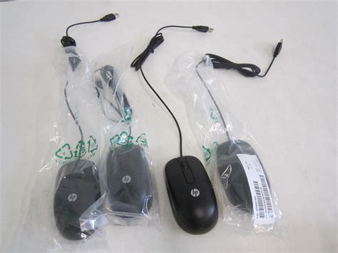 Hp Usb Optical Mouse Usb Wired Part No Qy777aa Lot Of 4 New Sealed 1791526505