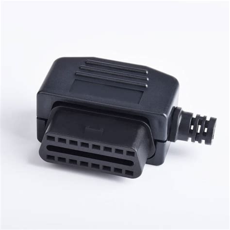 Automobile Obd2 Female Diagnostic 16 Pin Interface Obd Plug Obd2 Shell Assembled