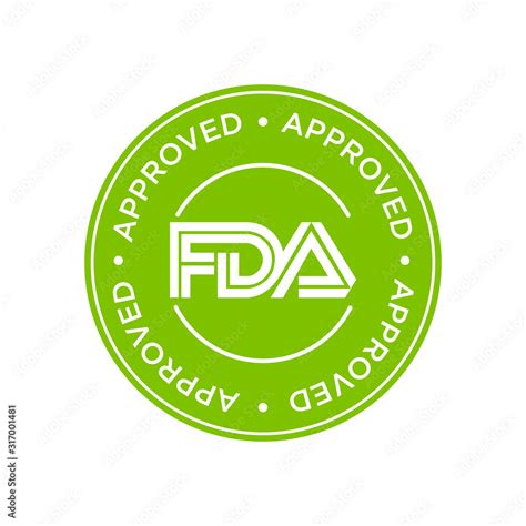 Vector De Stock Fda Approved Food And Drug Administration Icon