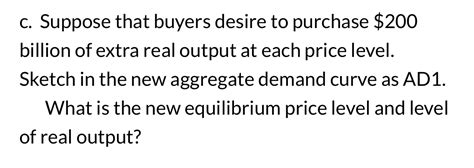 Solved Suppose That The Aggregate Demand And Aggregate Chegg