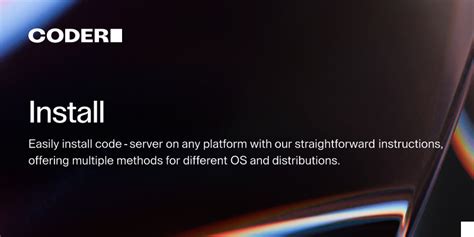 install code server os instructions for vs code code server docs