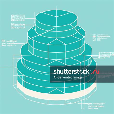 Technical Detailed Architectural Blueprint Rendering Diagram AI Generated Image