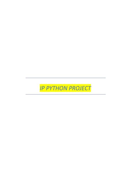 ip python project pdf computer data cyberspace