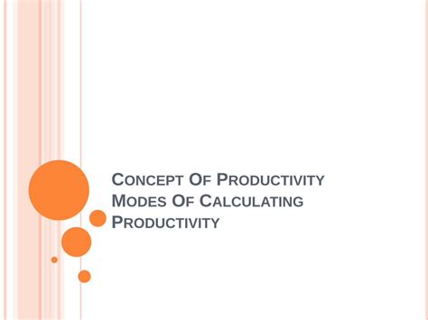 Pdf 1 Productivity Concept And Calculation Dokumen Tips