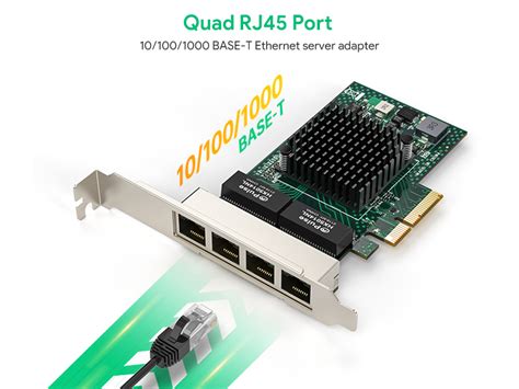 Edup Gigabit Quad Port Ethernet Card Server Adapter