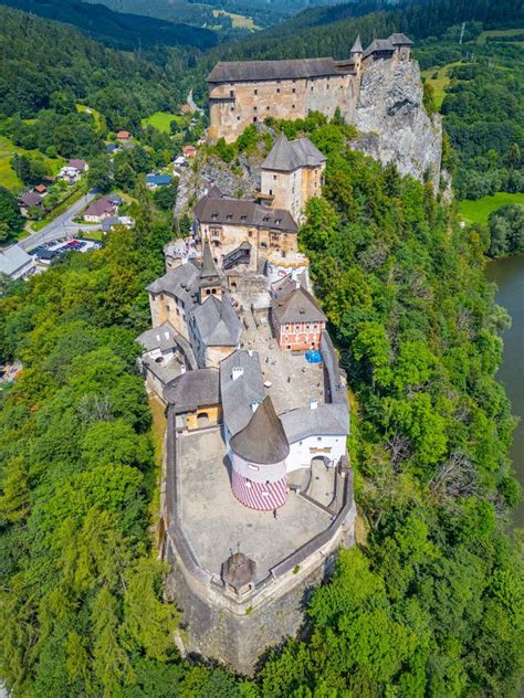 Panorama View Of Orava Castle In Slovakia Stock Image Image Of Castle
