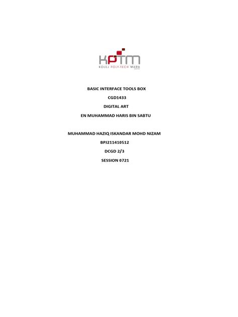 Basic Interface Tools Box Pdf Cursor User Interface Adobe