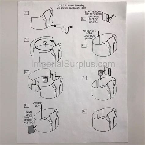 Assembly Drawings For Realistic Movie Clone Armor