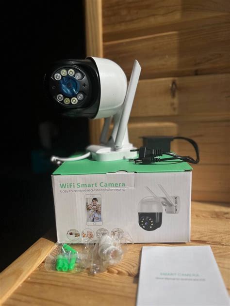 Уличная Ip Wi Fi Ptz D4 камера Наблюдения Видеонаблюдения Купольная Поворотная Ip66 бело черная