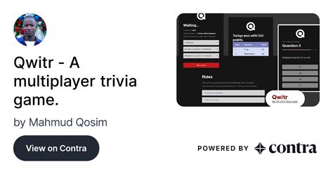 qwitr a multiplayer trivia game by mahmud qosim