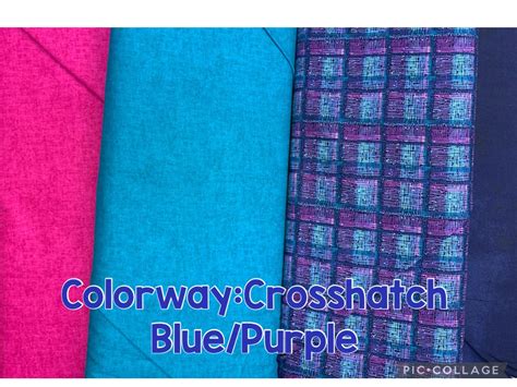 Blue Purple Shutter Speed Mystery Quilt Kit 2024 W Pattern