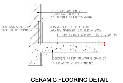 Ceramic Flooring Detail In Autocad Drawing Dwg File
