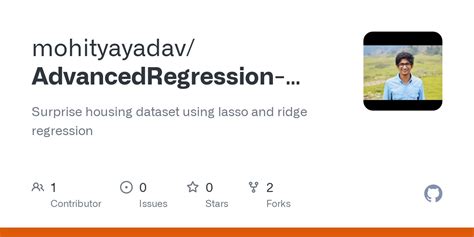 github mohityayadav advancedregression surprisehousing surprise