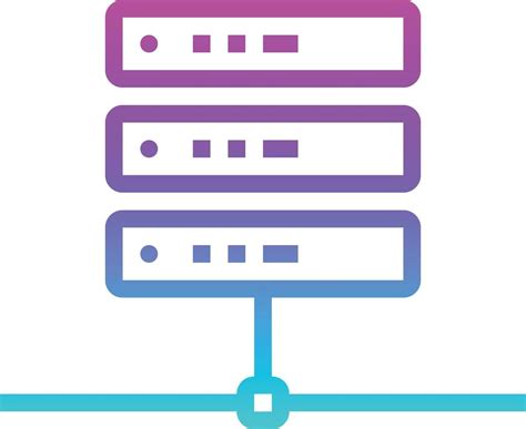 Server File Lan Connectivity Gradient Icon 14056284 Vector Art At