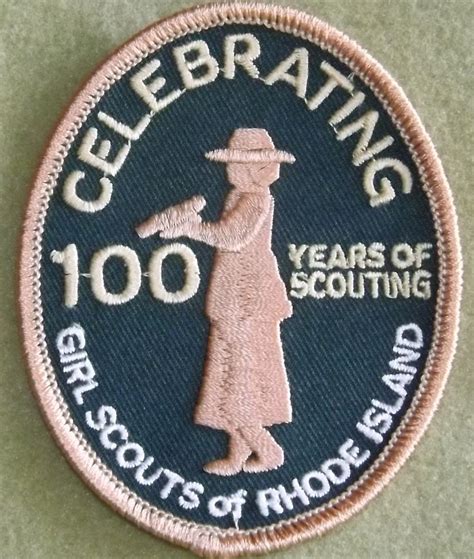 Girl Scouts Rhode Island 100th Anniversary Patch Celebrating 100 Years