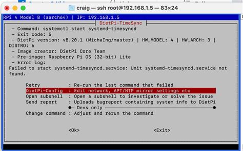 Time Sync Error How Do I Fix This R Dietpi