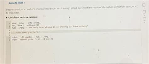 Solved Integers Startindex And Endindex Are Read From