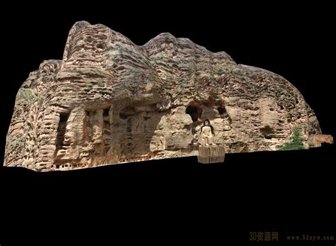 炳灵寺石窟模型 炳灵寺石窟大佛 3d资源网 丰富的3d模型资源分享交流平台