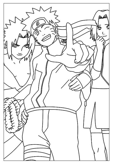 Desenhos De Naruto Para Colorir E Pintar