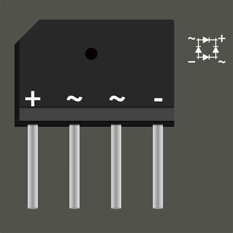 Premium Vector Rectifier Diode Design In Vector Graphic Electronic And Electronic Parts