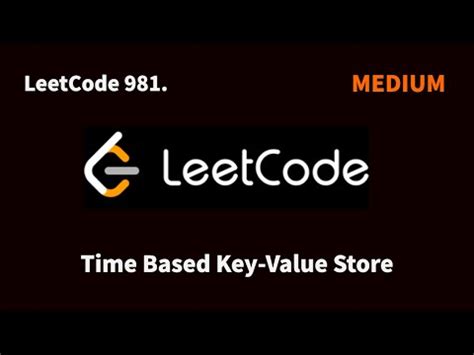 LeetCode 981 Time Based Key Value Store C YouTube
