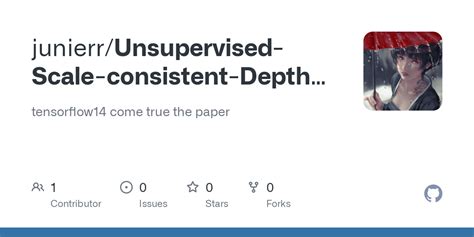 Github Junierrunsupervised Scale Consistent Depth And Ego Motion
