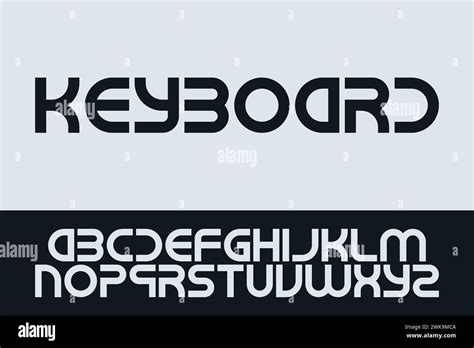Design Keyboard Typeface Alphabet Typography Font Letter Text Stock