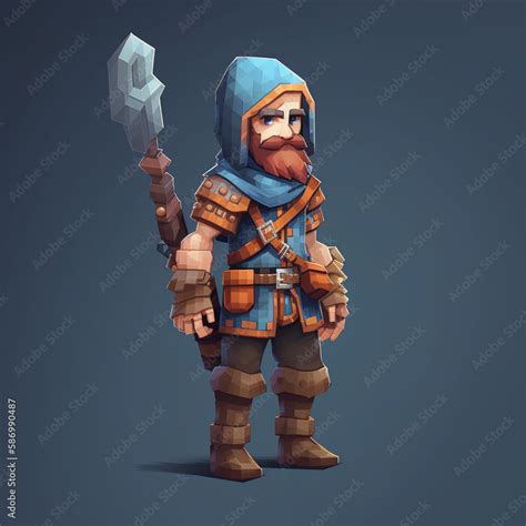 D Pixel Art Gaming Character Stock Illustration Adobe Stock