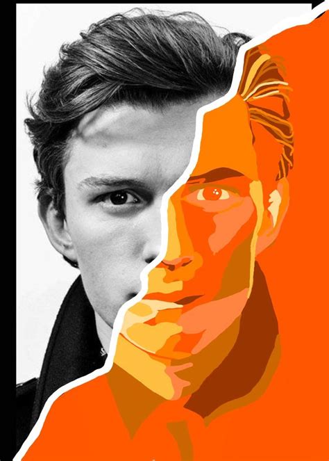 Tom Holland Face Split Tom Holland Face Illustration Face