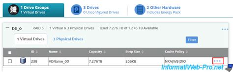 Create A Raid 5 Virtual Disk From The Broadcom Lsa Lsi Storage Authority Web Interface Raid