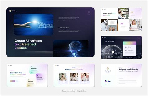 Writerly Ai Writer And Copywriting Powerpoint Presentation Template Presentation Templates