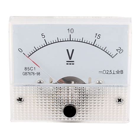 85c1 Class 25 Accuracy Dc 0 20v Range Analog Voltmeter Volt Meter Whi